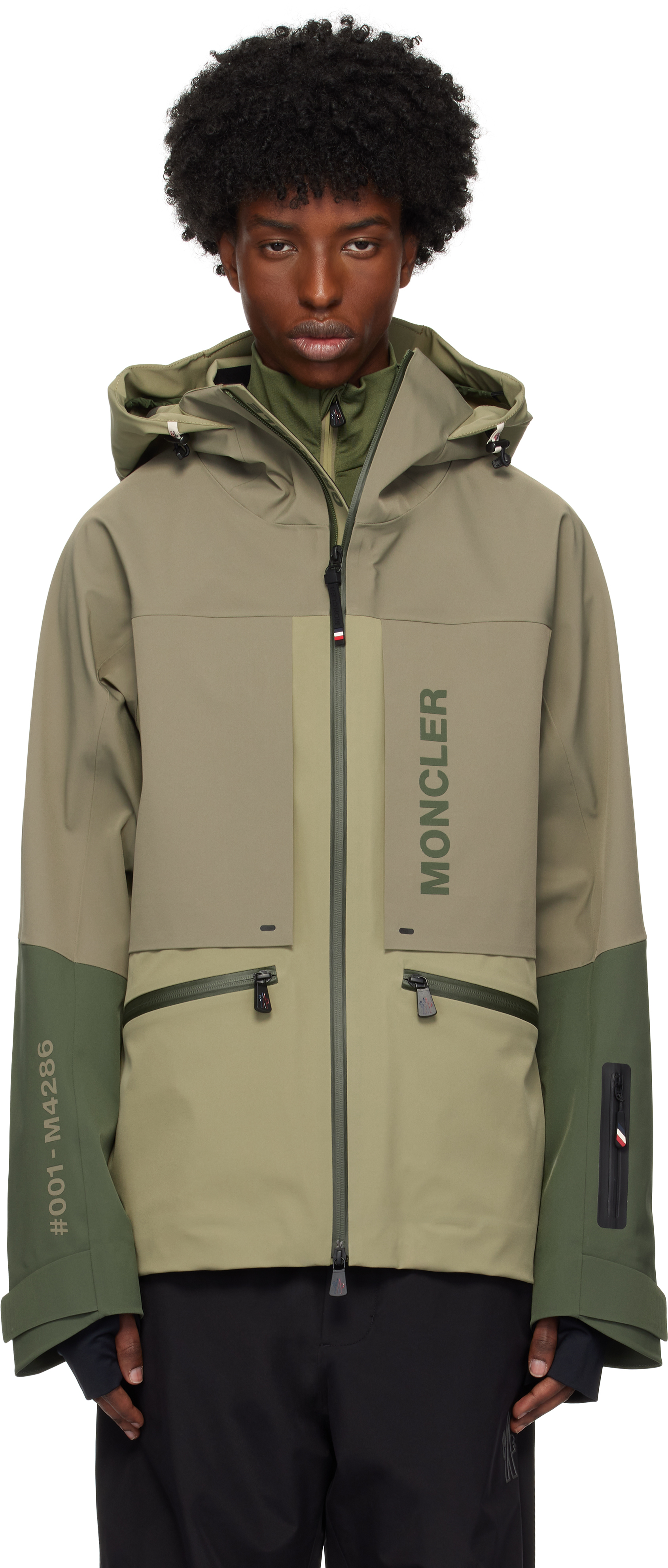 Moncler Fussen Ski Jacket - P81 - Khaki-Green | Editorialist